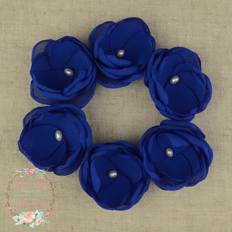 Royal Blue Wedding Hair Flowers Blue Flower Hair Clip Blue - Etsy