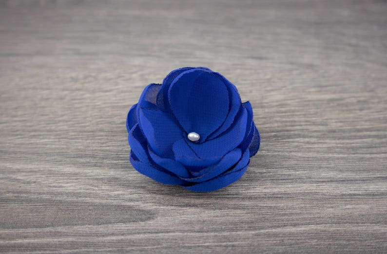 Royal Blue Wedding Hair Flowers Blue Flower Hair Clip Blue - Etsy