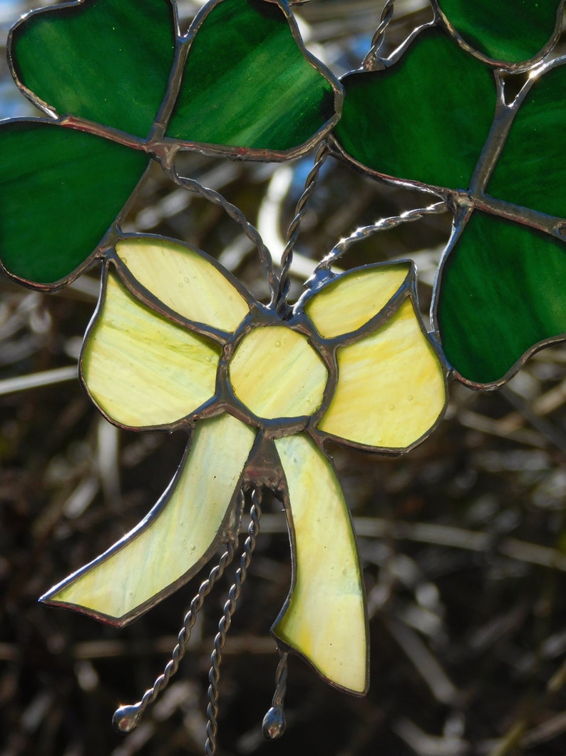 Stained Glass Shamrock "luck of the Irish Bouquet", Suncatcher ...