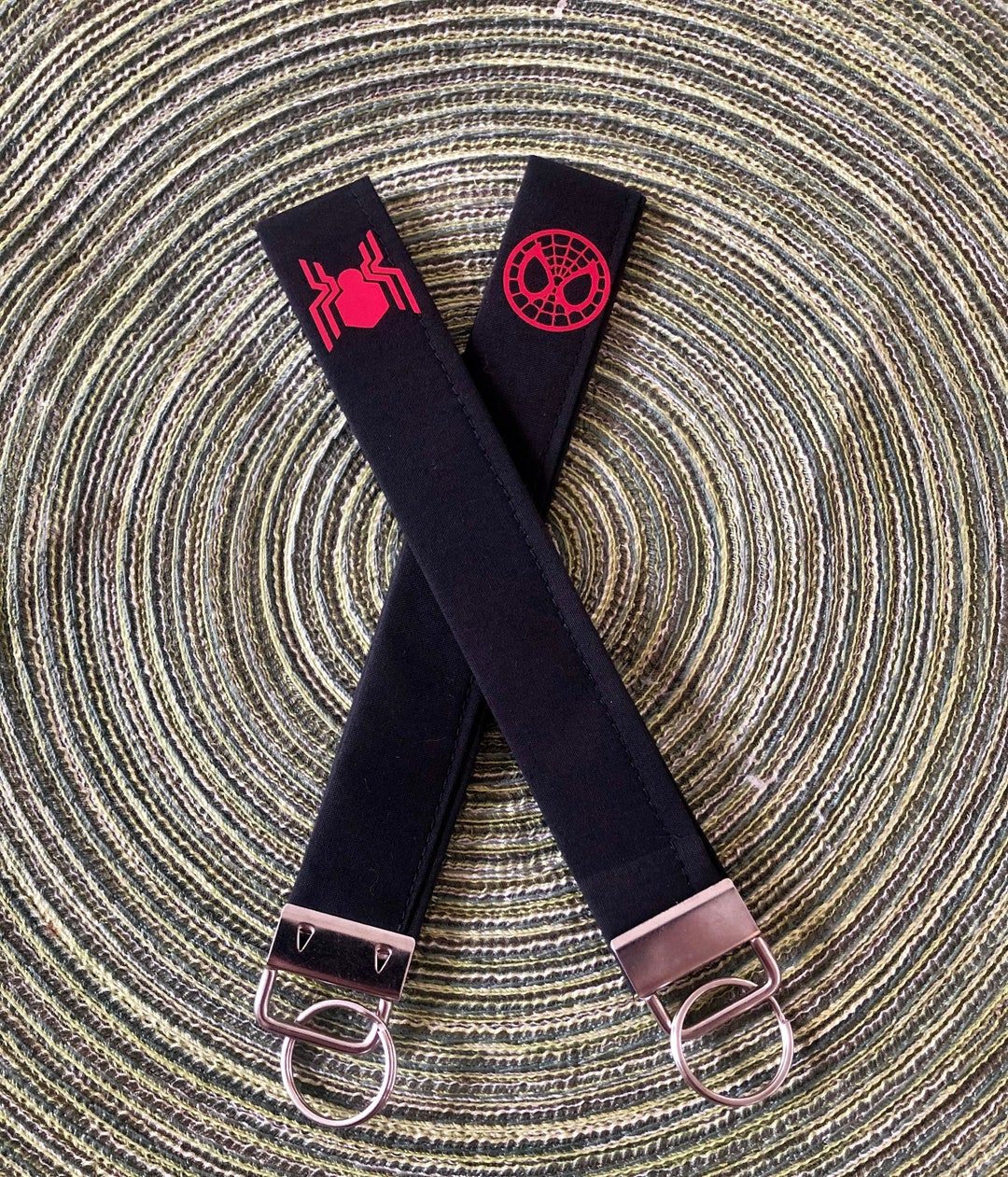 Spider-man Keychain Wristlet Key Fob Holder - Etsy