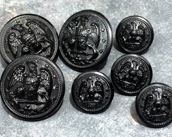 Navy uniform buttons | Etsy