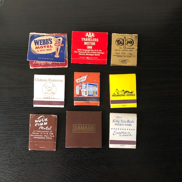 Hotel Matchbooks - Etsy
