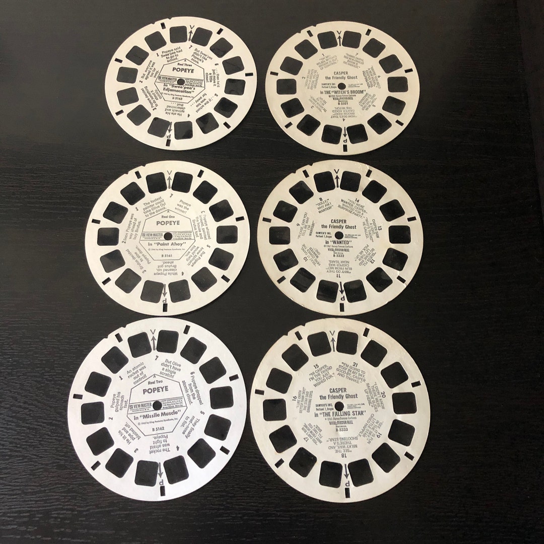 Casper the Friendly Ghost and Popeye View-master Reels - GAF and Sawyer ...