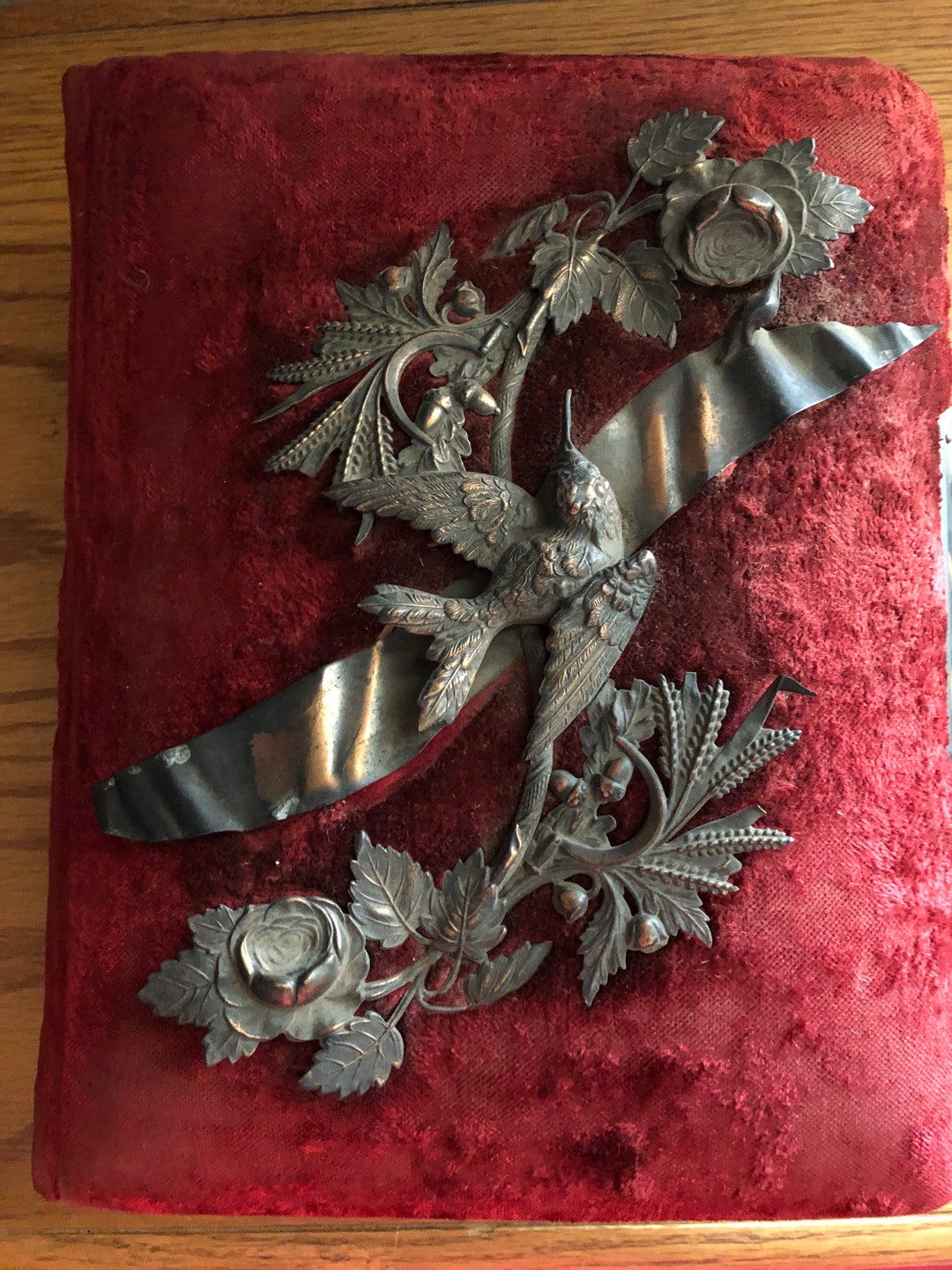 1882 - 3D Metal Trimmed Victorian Photo Album With 32 Photos - Masonic ...