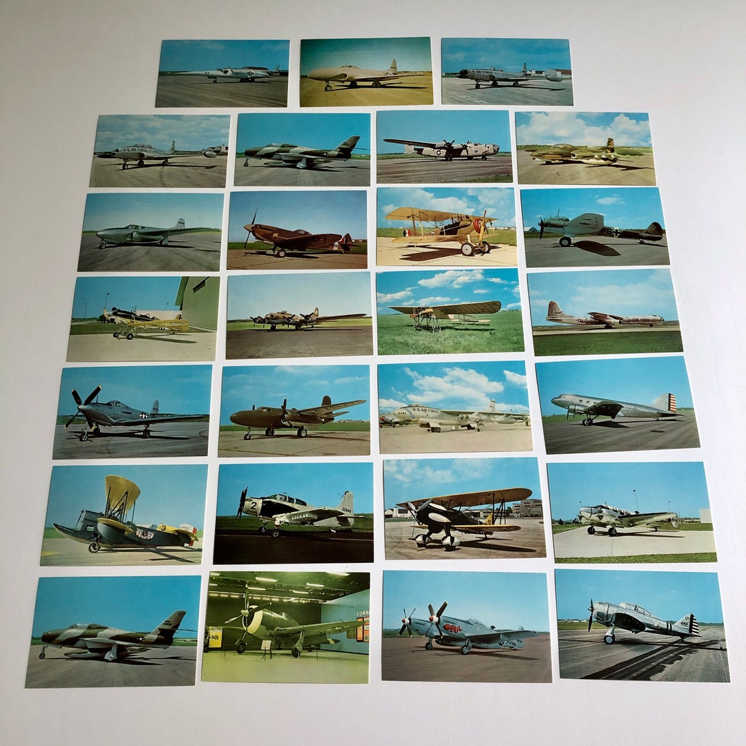 27 Air Force Museum Postcards - Vintage Aircraft - Wright Patterson Air ...