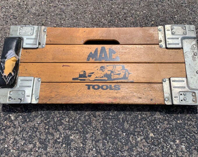 MAC TOOLS Mechanics Creeper - Vintage Wood Steel Roll Over - USA - Etsy