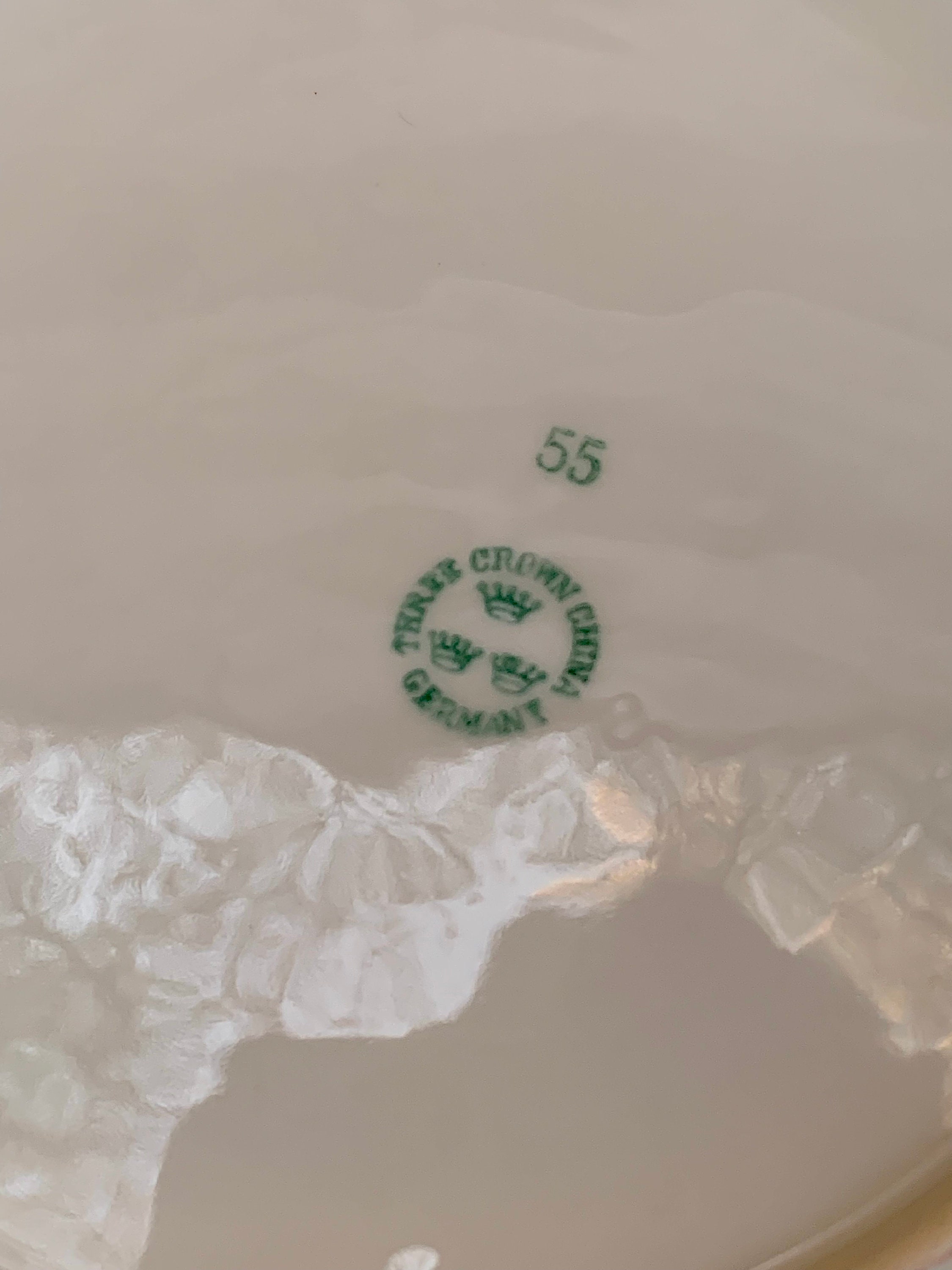 Three Crown China Germany Floral Gold Rim Plates 8” Set of 5 No. 55 - Etsy