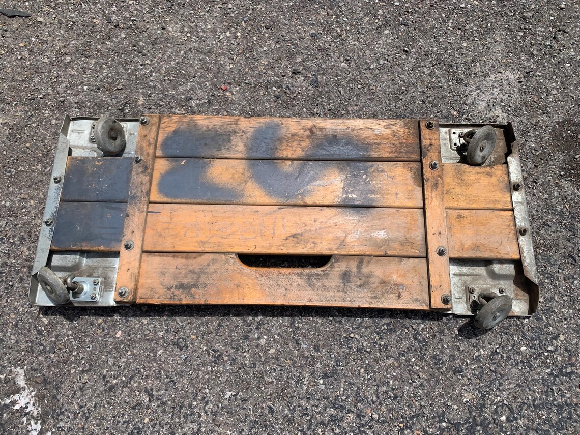 MAC TOOLS Mechanics Creeper - Vintage Wood Steel Roll Over - USA - Etsy