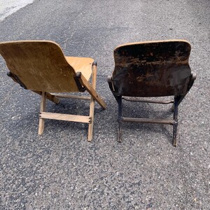 Vintage WW2 1940s US Army American Seating Company Wooden Folding ...