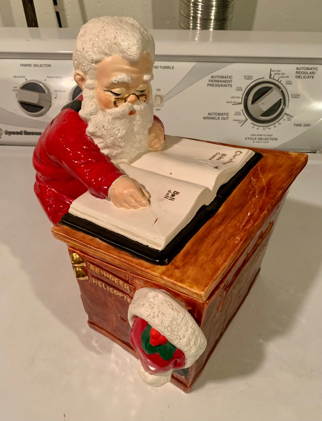 Rare Vintage 1958 Alberta Ceramic Mold Santa Claus Accounting - Etsy