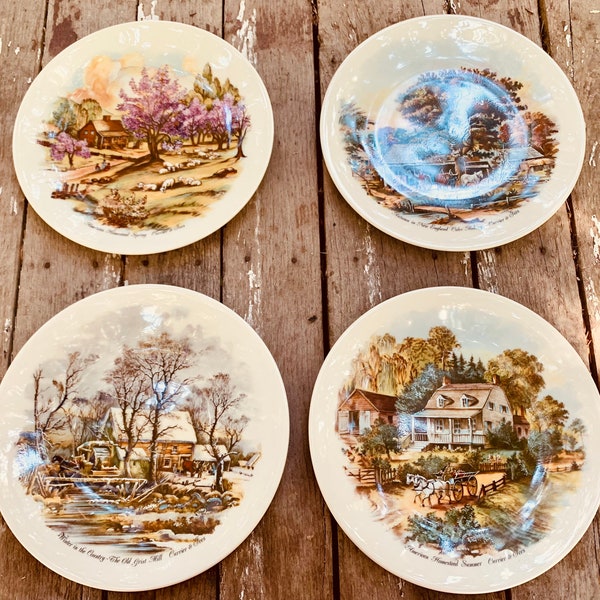 4 Seasons Plates - Etsy