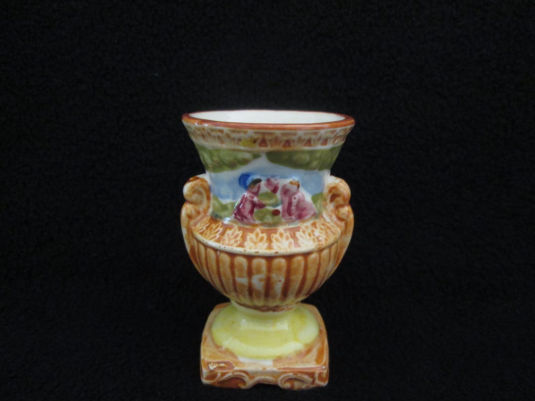 Vintage Occupied Japan Majolica Urn Vase Bud Vase Made in Occupied ...
