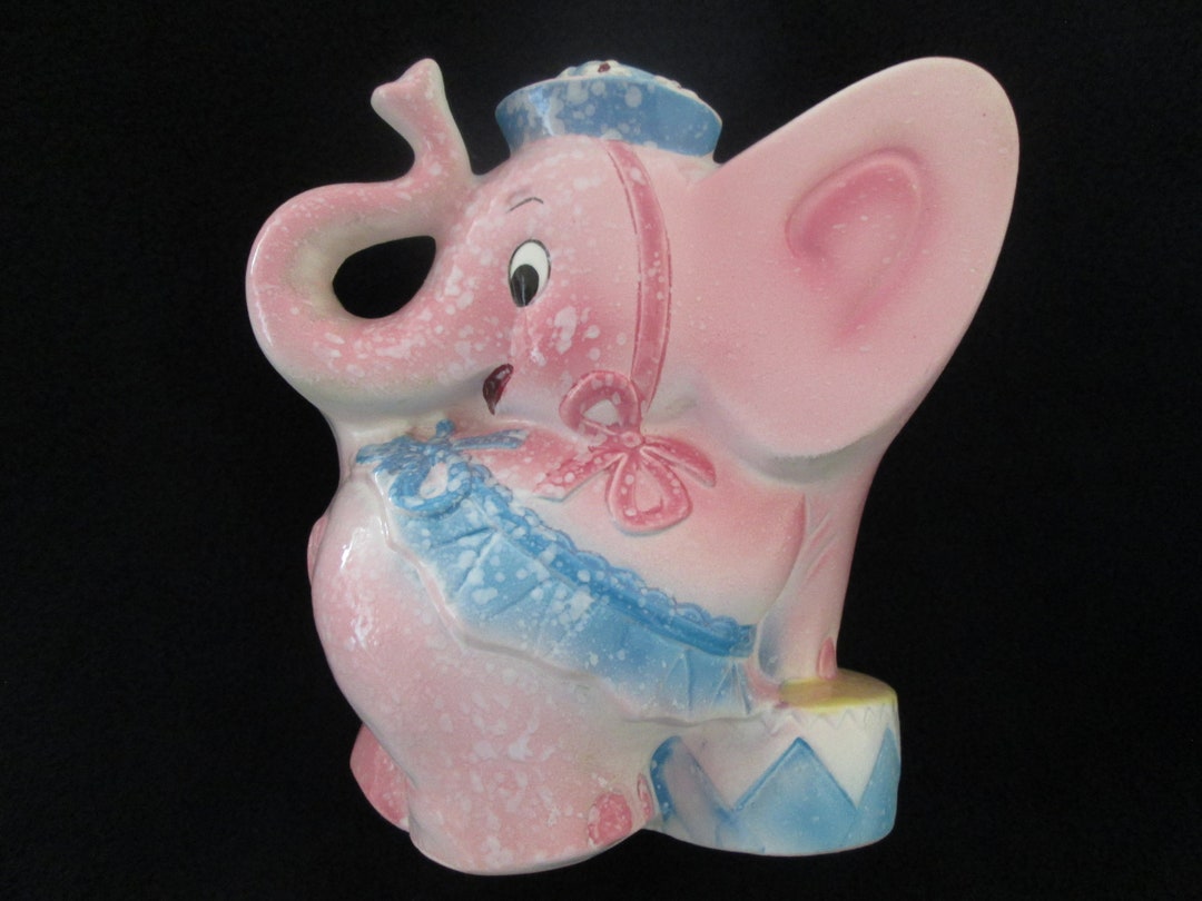 Vintage Relpo Pink Elephant Planter Relpo Japan KH1043/F - Etsy