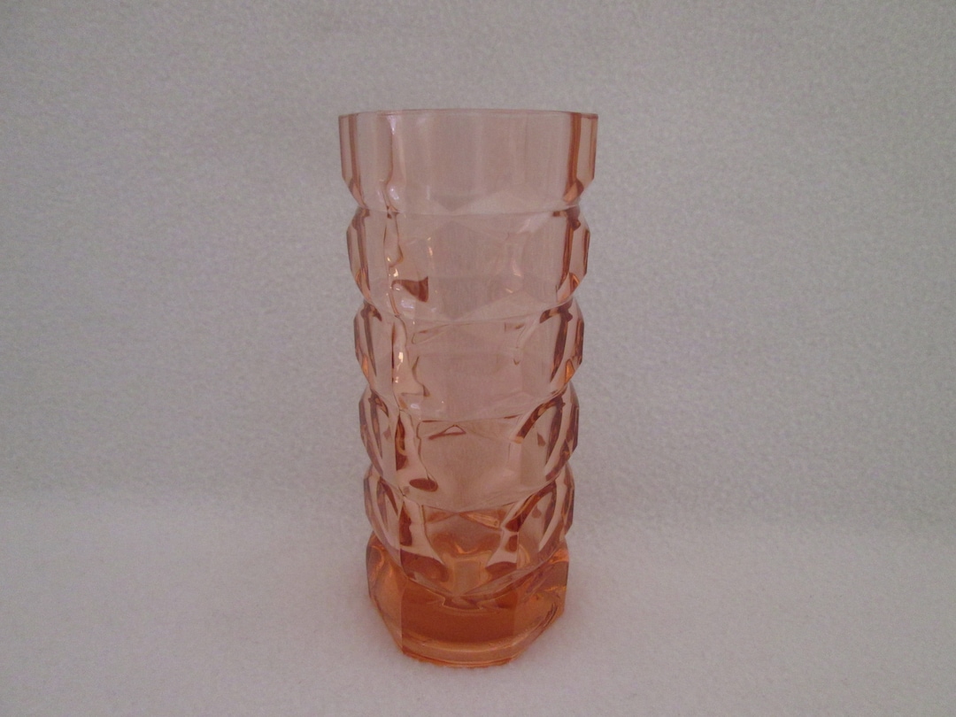 Vintage Luminarc Vase Rosaline Glass Vase Luminarc Vererrie De'arques ...