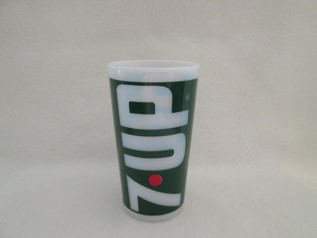 Vintage 7UP Milk Glass: Wet & Wild, the Uncola - Etsy