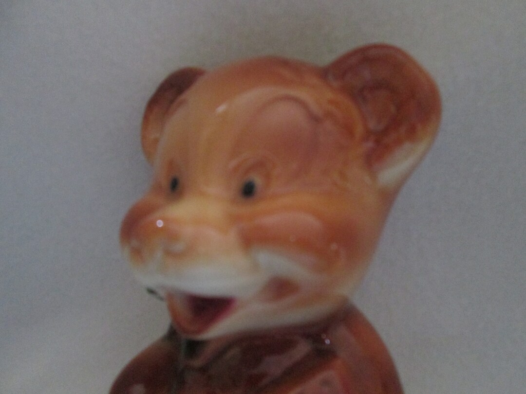 Vintage Royal Copley Teddy Bear With Mandolin Planter Teddy - Etsy