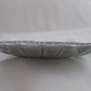 Vintage Cemar California Art Pottery Gray Lettuce Leaf Dinner Plate 627 ...