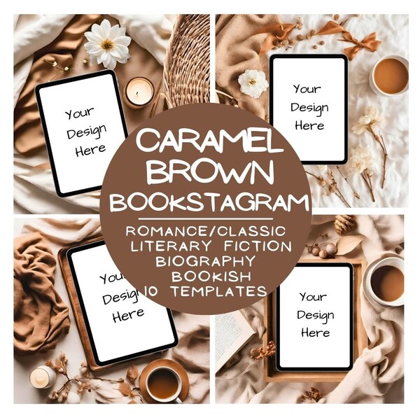 10 Fall Bookstagram Bundle Photo Templates, September Bookish Blog Post ...