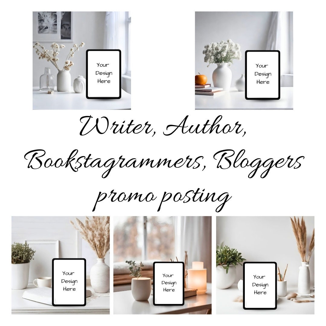 10 Templates for Bookstagram, Photo Realistic Background Bundle for ...