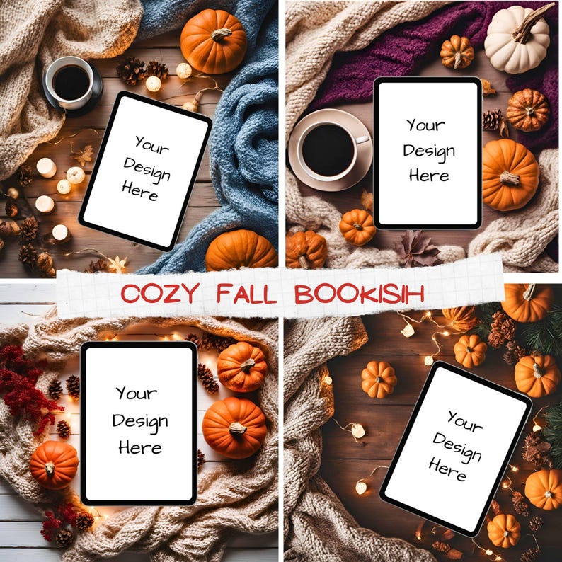 10 Autumn Ebook Mockup Template, Bookstagram Blog Post, iPad Mockup ...