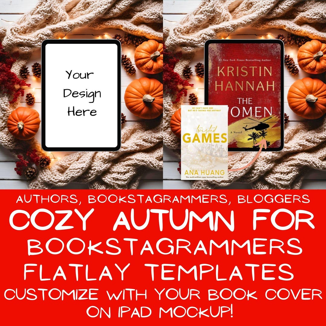 10 Autumn Ebook Mockup Template, Bookstagram Blog Post, iPad Mockup ...