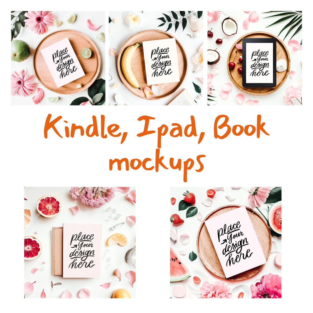 10 Bookstagram Mockup Bundle, Seasonal Props for Social Media Posts ...