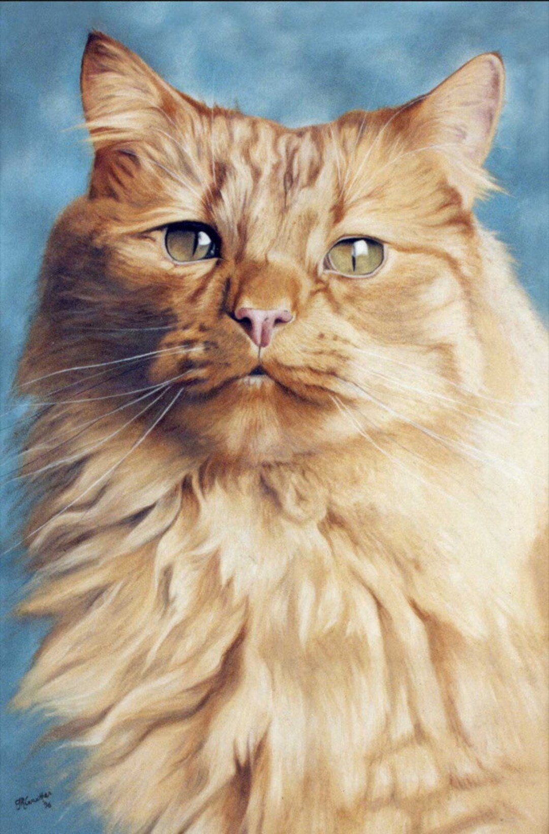 Custom Cat Portrait, Pet Portrait, Cat Painting Oil Painting on Canvas ...