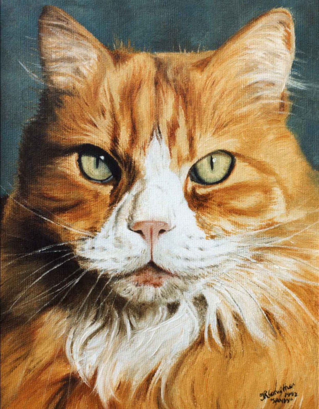 Cat Portrait Painting Custom Cat Protrait Cat Pet Gift Cat Art Cat ...