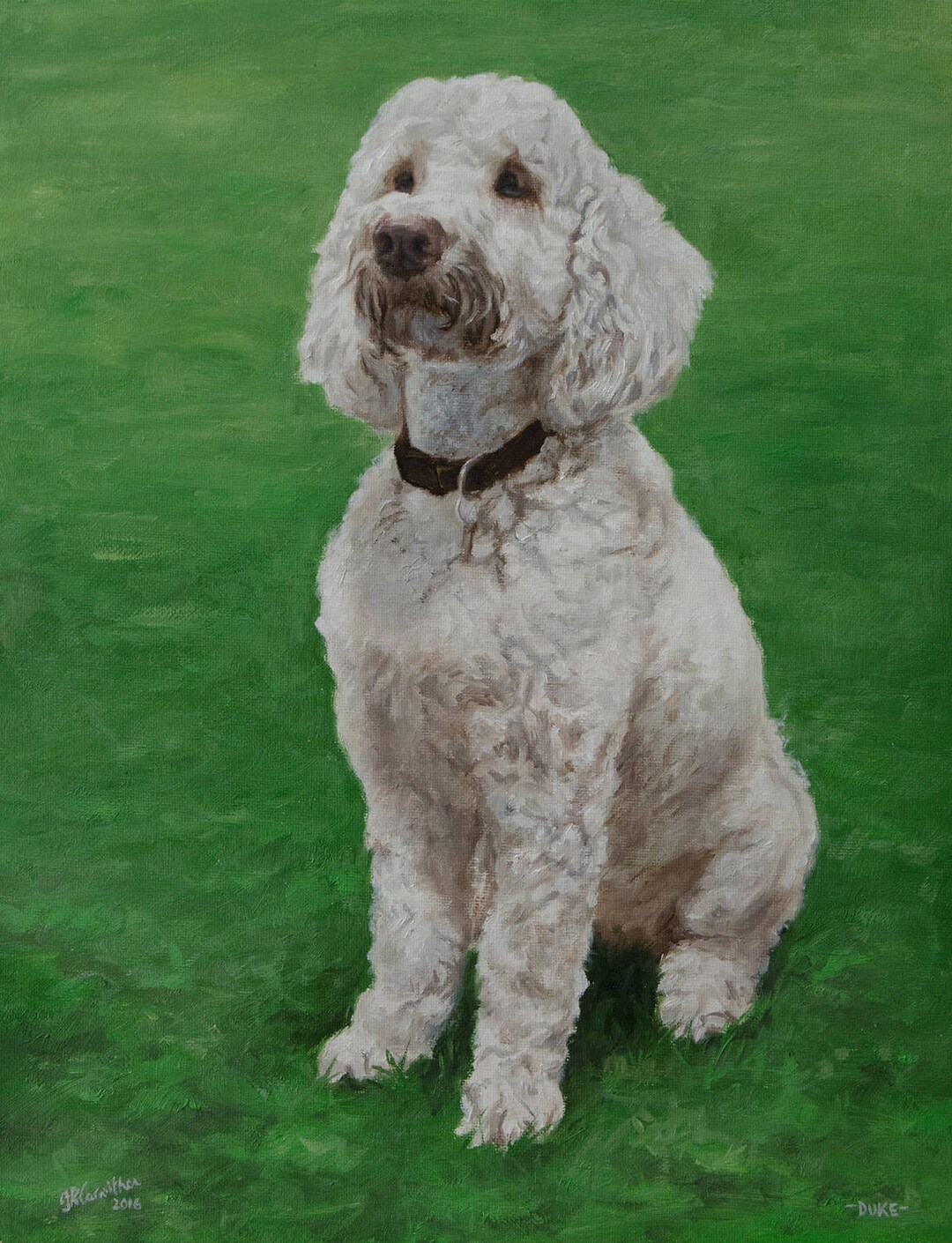 Custom Pet Portraits, Custom Dog Portrait, Labradoodle - Oil Painting ...