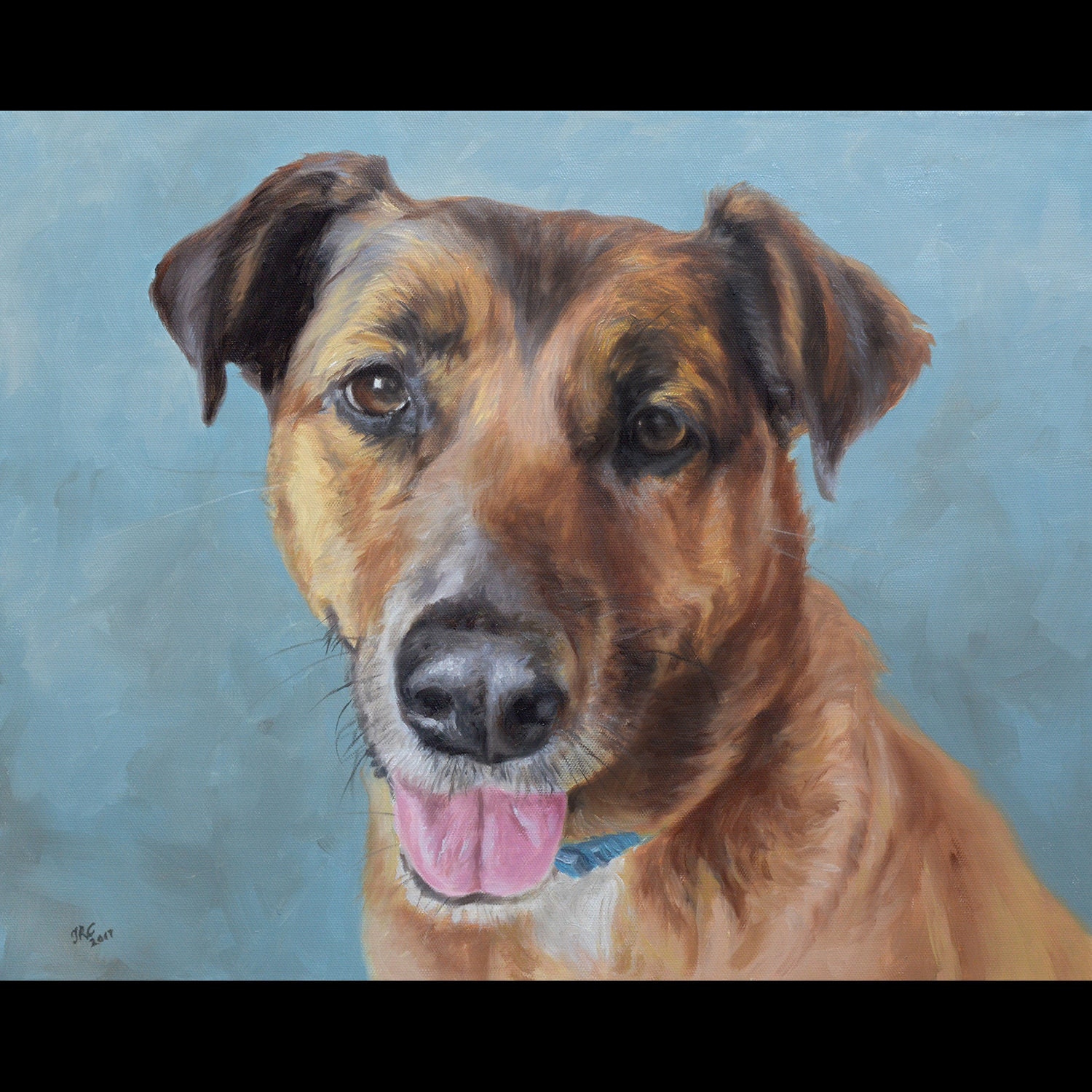 Custom pet portraits custom dog portrait oil painting on | Etsy