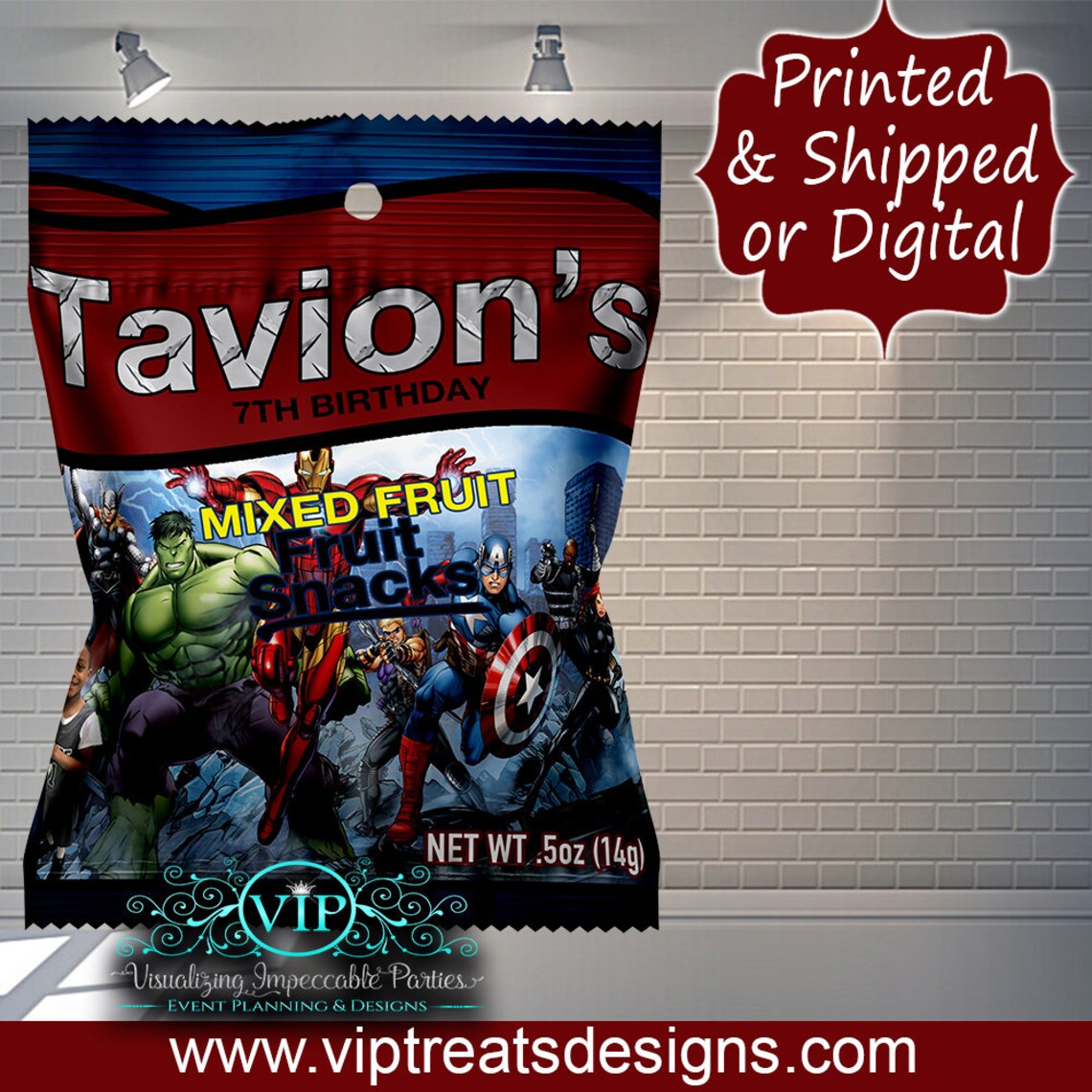 Avengers Fruit Snacks Treats Favors Party Birthday - Etsy