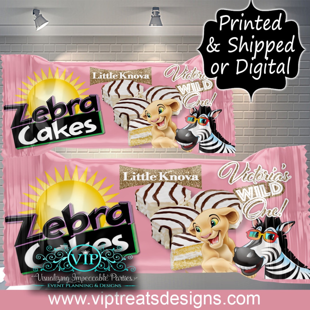 Lion King Inspired Zebra Cakes - Party - Birthday - Digital ...