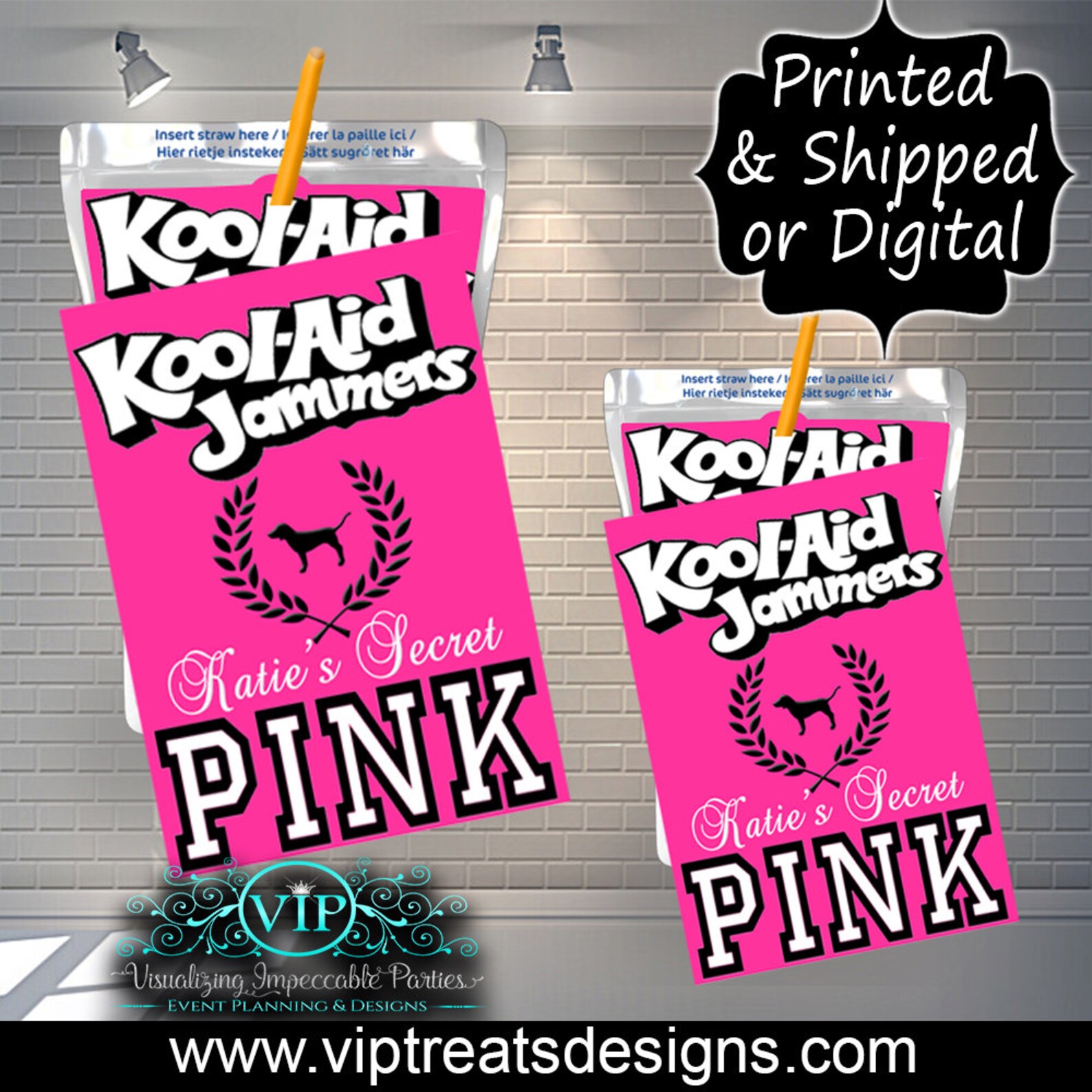 Victoria's Secret PINK Capri Sun - Juice Pouch - Party - Birthday ...