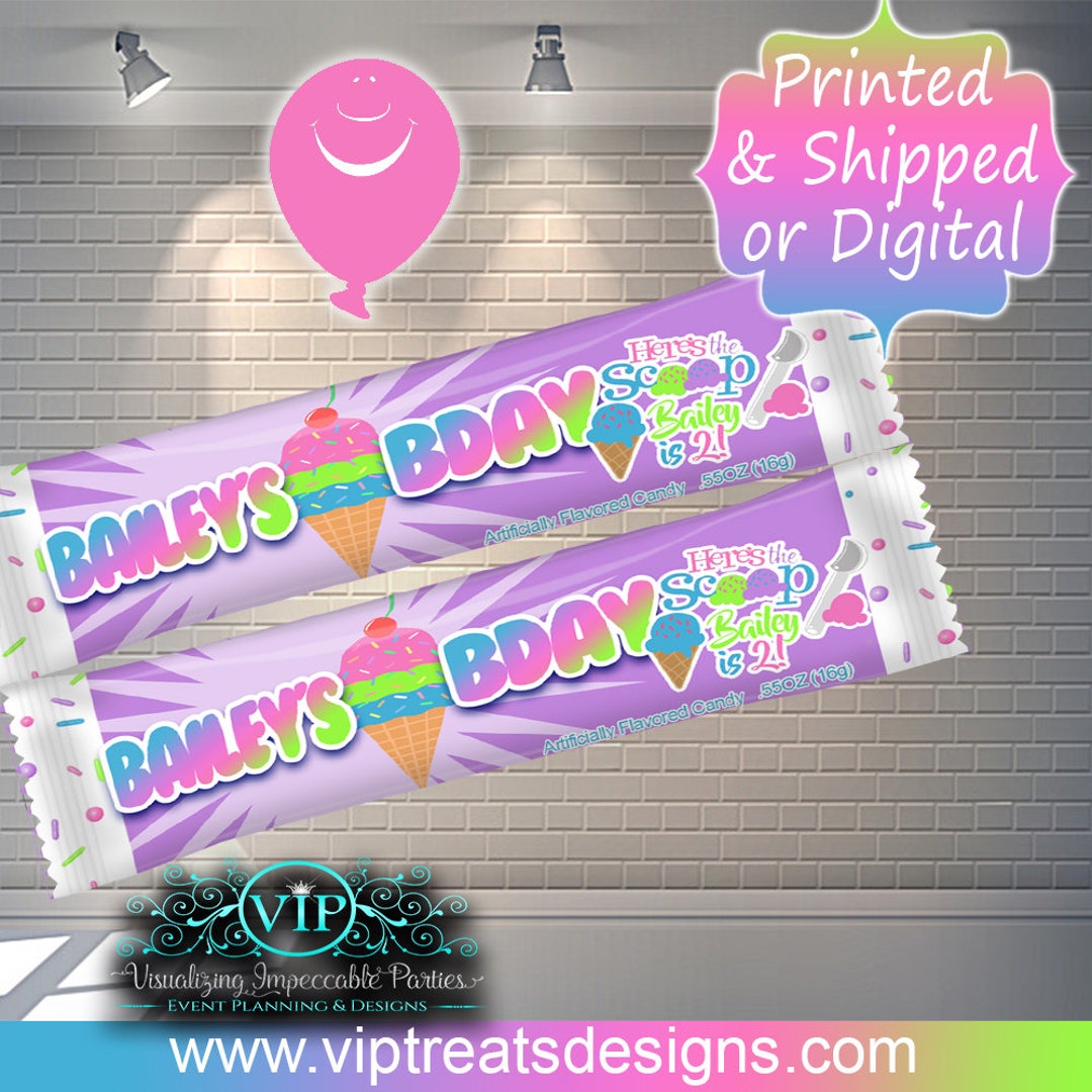 Ice Cream Airheads - Here's the Scoop - Treats- Favors - Party ...