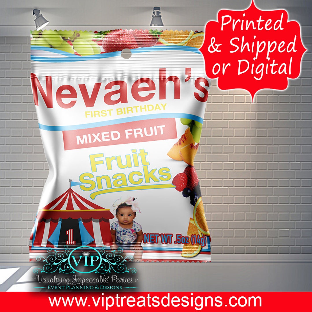 Circus Carnival Fruit Snacks - Treats- Favors - Party - Birthday ...