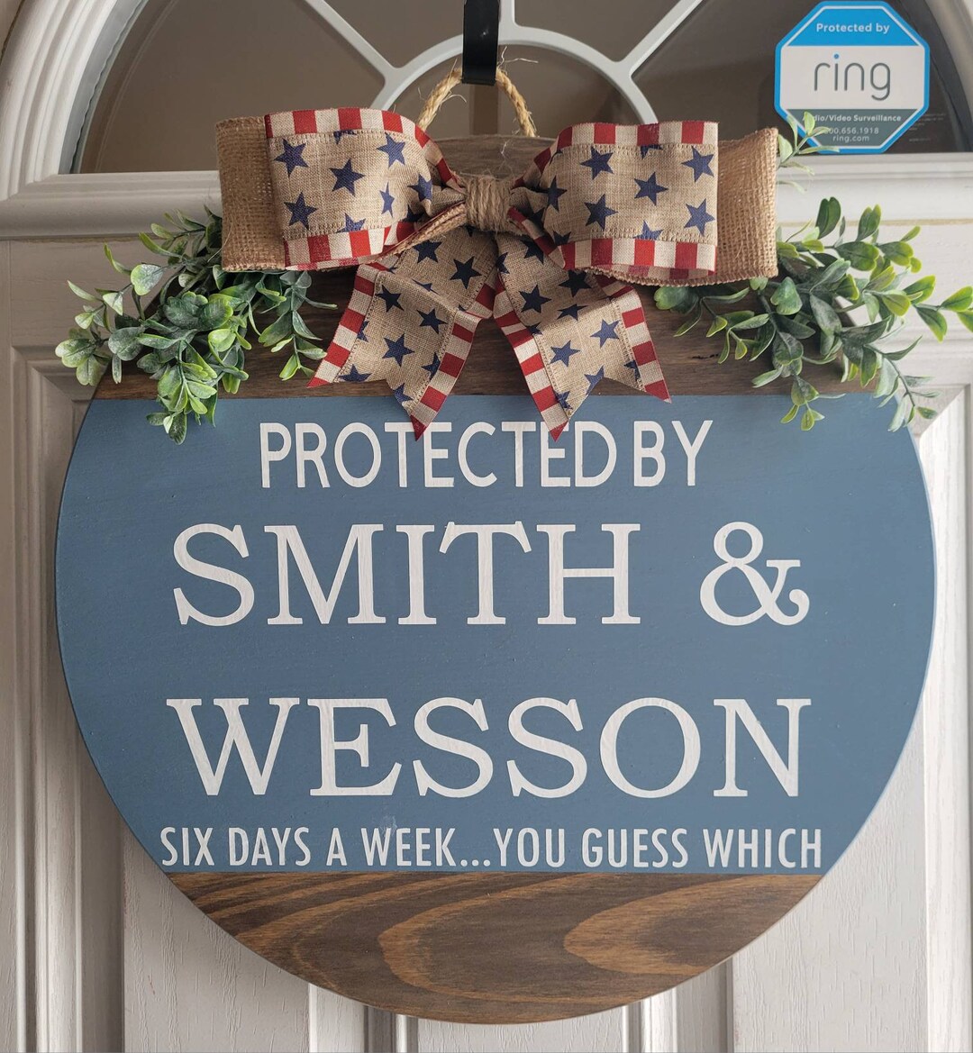Smith & Wesson Door Sign Law Enforcement Custom Door Sign - Etsy