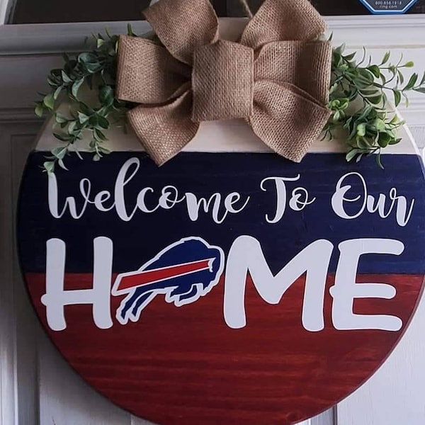 Welcome Buffalo Bills Door Hanger - Etsy