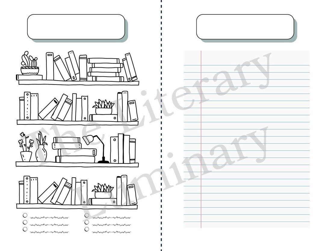 Printable Reading Journal (grow Your Reading Life) - Etsy