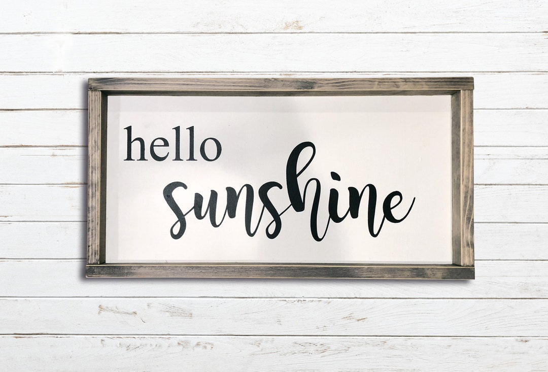 Hello Sunshine - Wood Sign - Etsy
