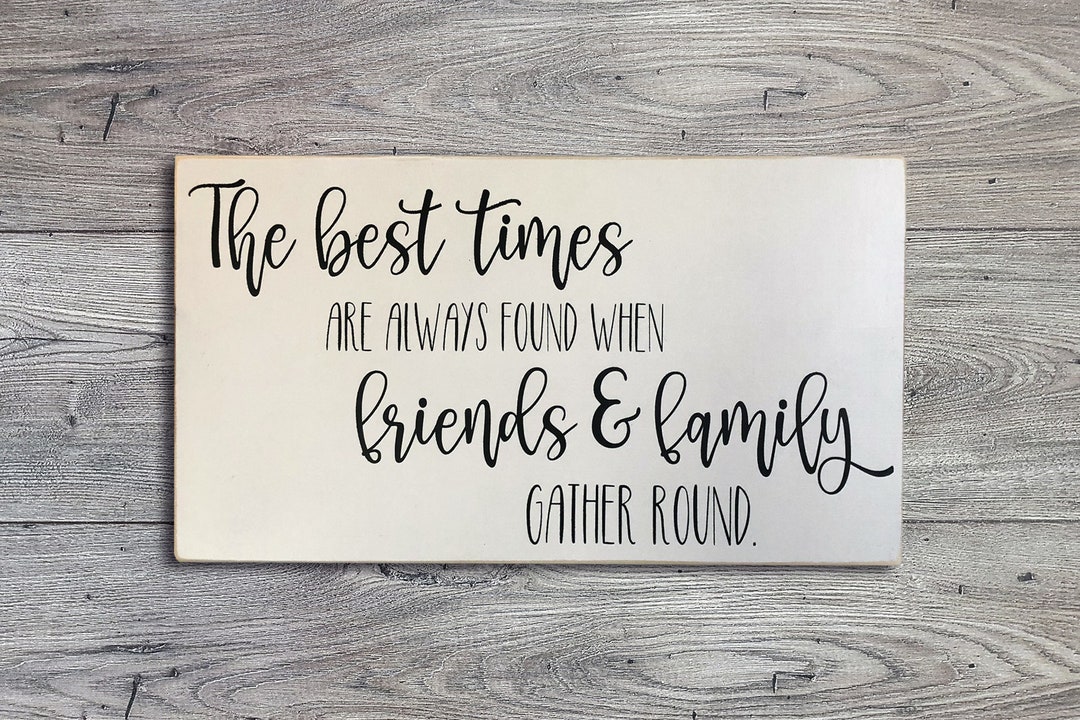 Friends and Family - Wood Sign - Etsy