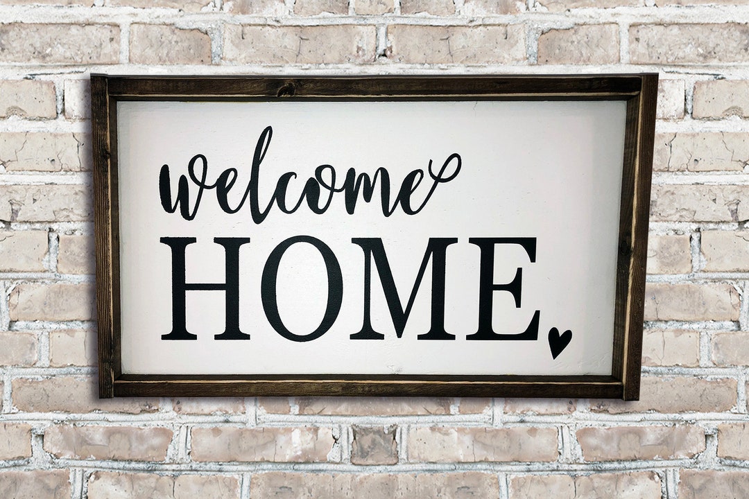 Welcome Home - Wood Sign - Etsy