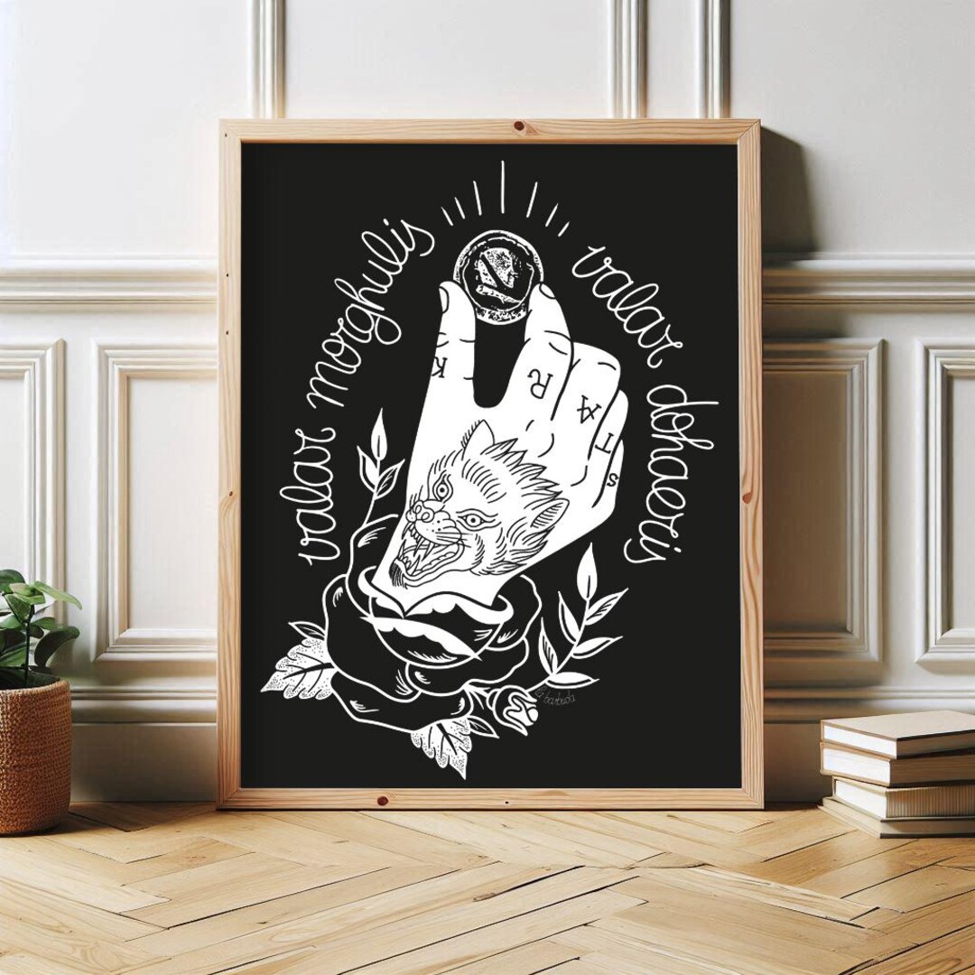 Game of Thrones GOT Fan Art Night's Watch Trad Flash Art Print - Etsy