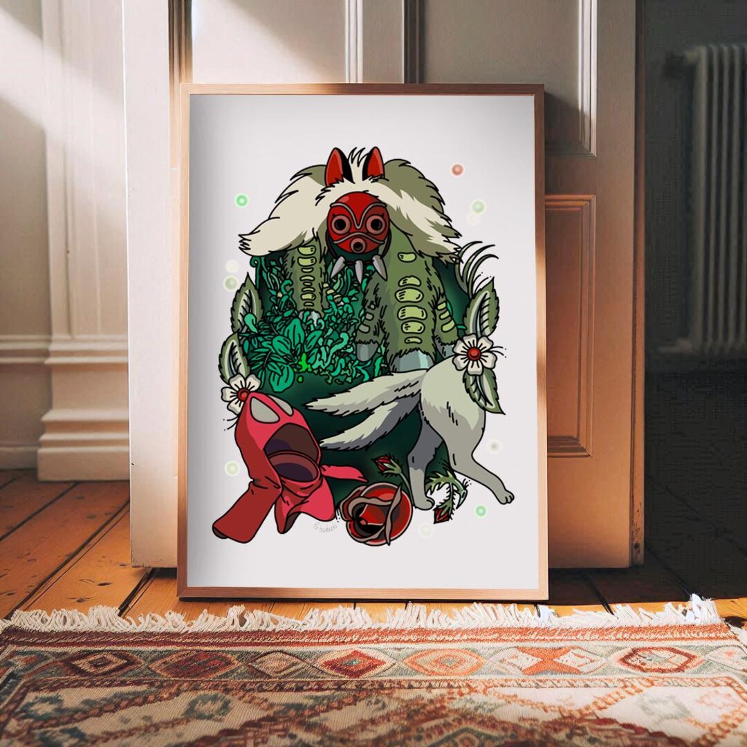 Mononoke Fan Art Print Wall Decor - Etsy