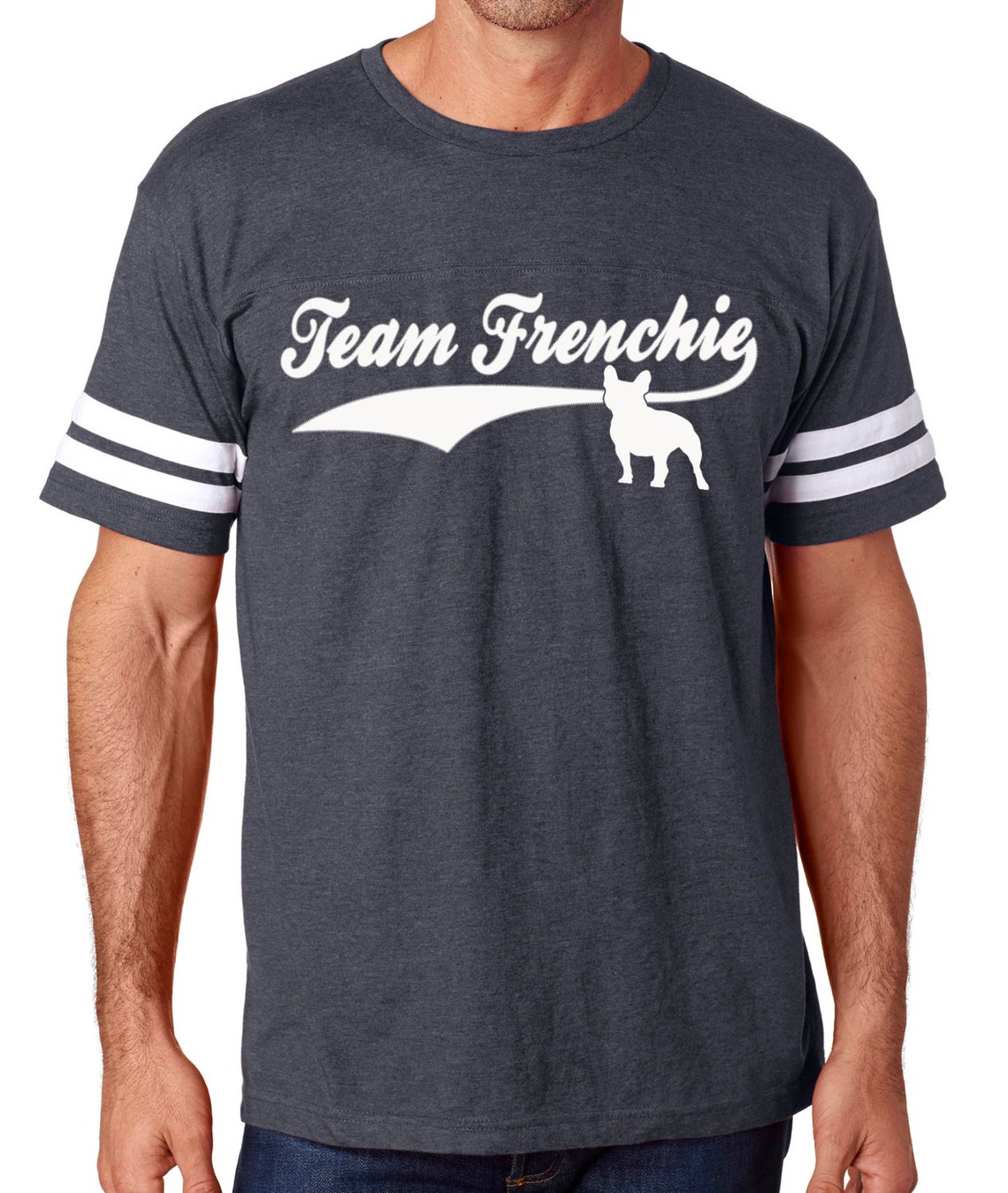 Team Frenchie Mens French Bulldog Shirt Football Jersey Bully | Etsy