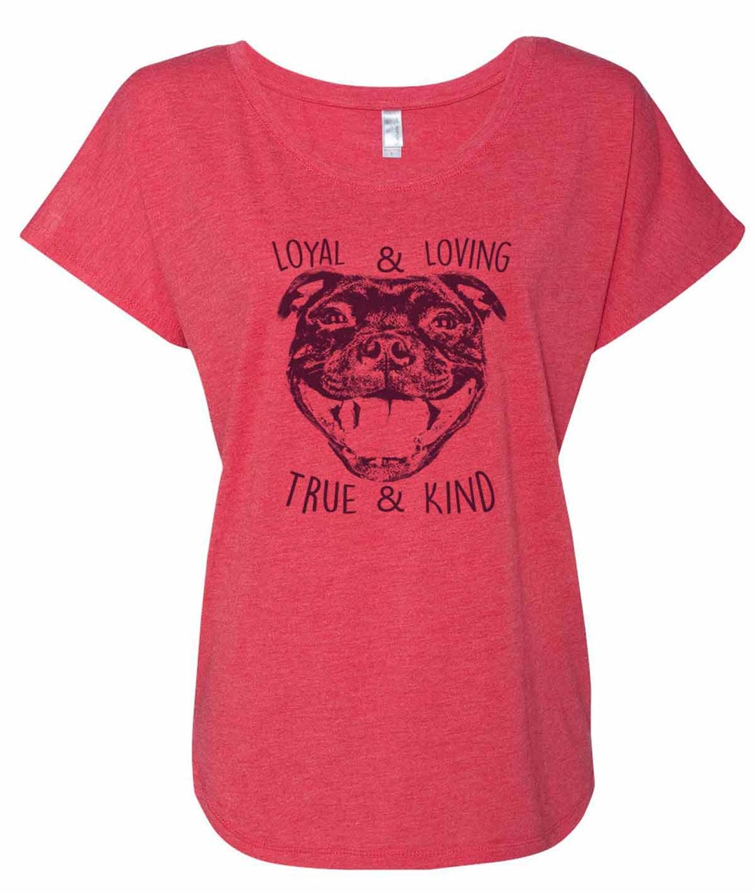 True & Kind Loving and Loyal Pit Bull Shirt for Pitbull and Bully Breed ...