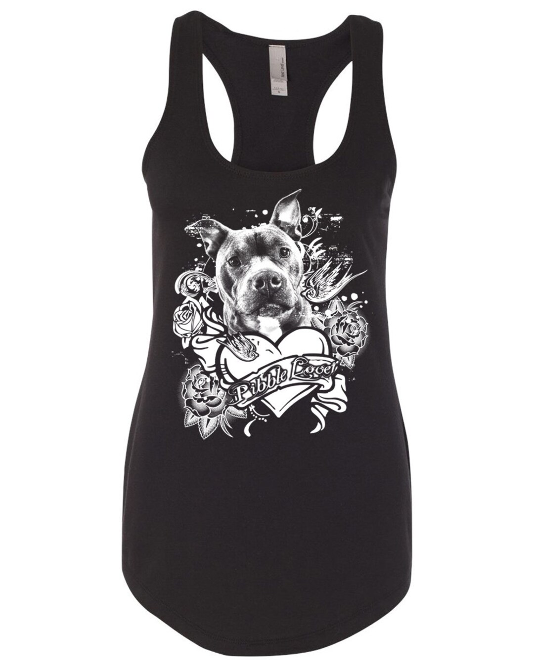 Pibble Lover Pit Bull Tank Top Women's Flowy Racerback Tank Top for ...