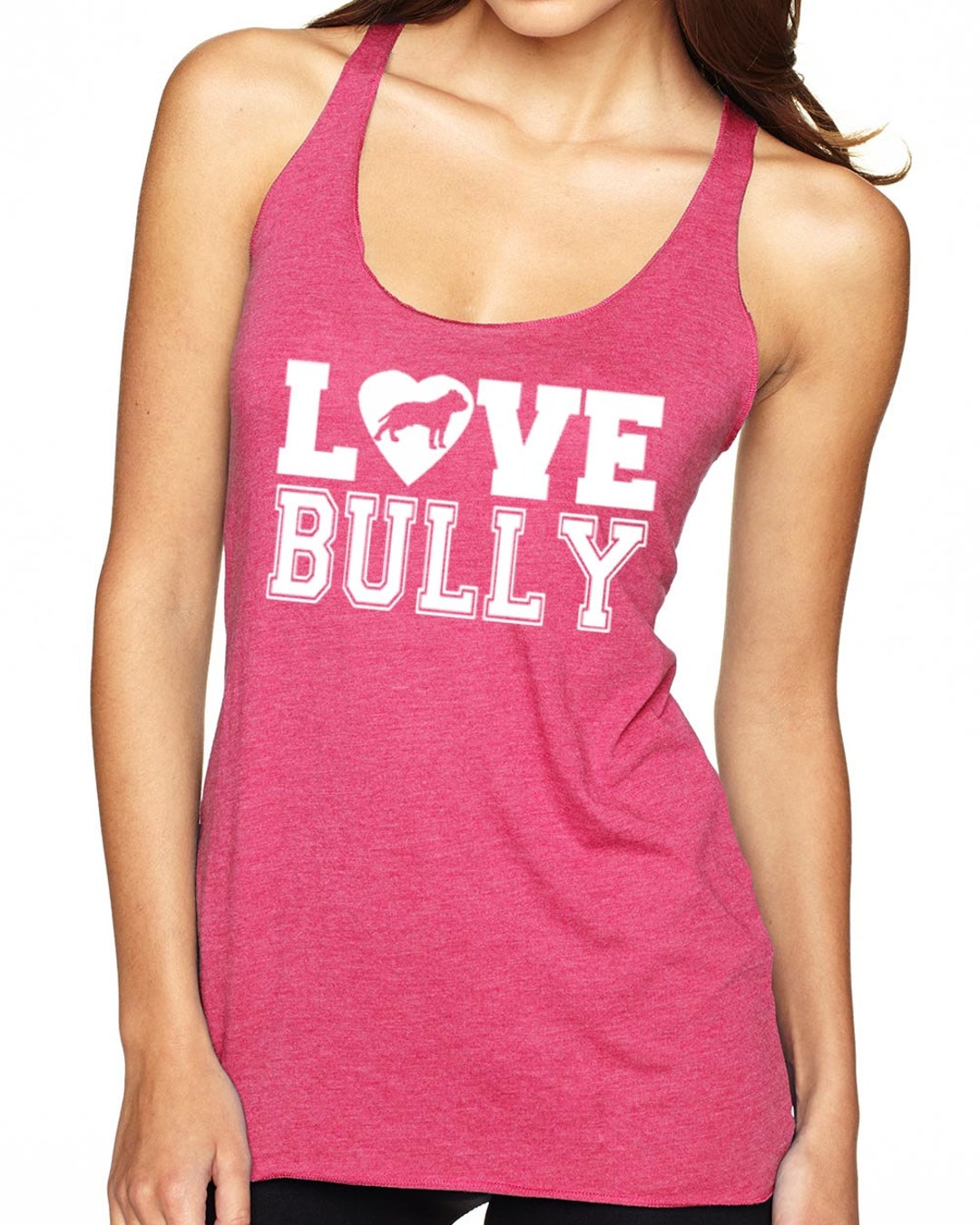 Love Bully Women's Bully Tank Top Tri Blend Racerback Bully Shirts ...