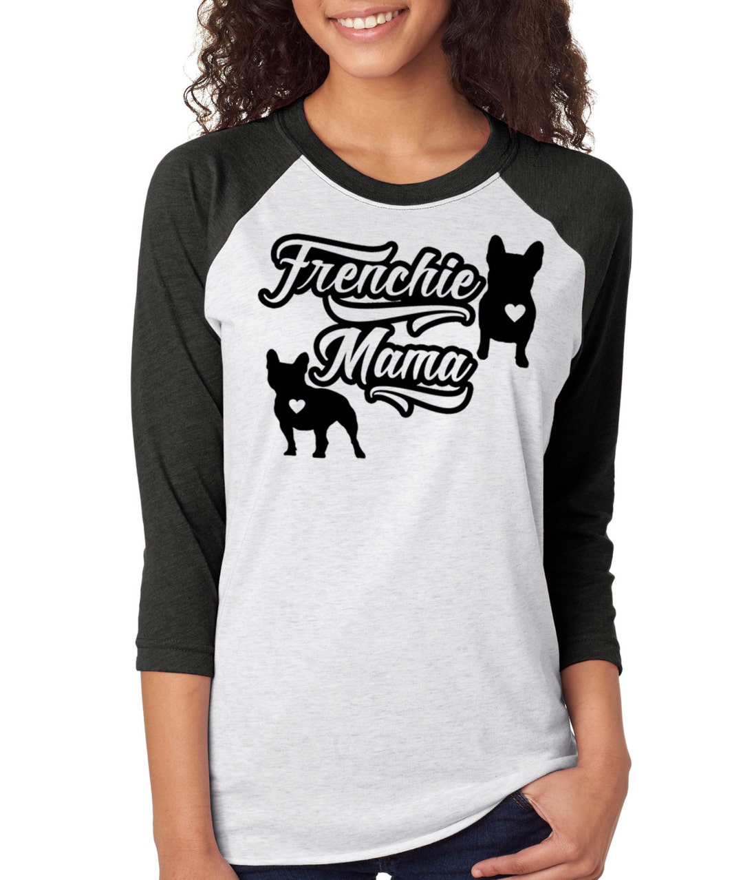Frenchie Mama Women's French Bulldog Shirt Baseball Tee - Etsy
