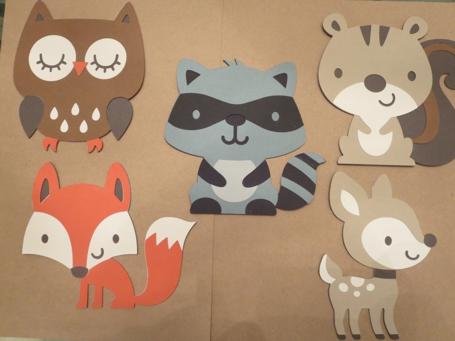 Woodland Cutouts Woodland Die Cuts Woodland Animal Die Cuts - Etsy