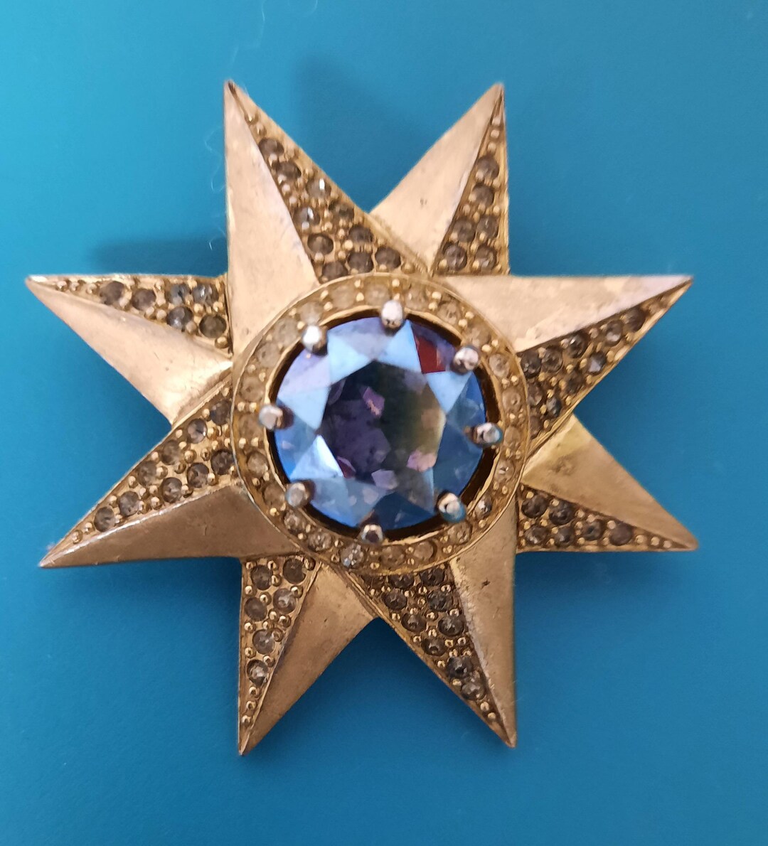 Hattie Carnegie Rhinestone Octogram Brooch - Etsy